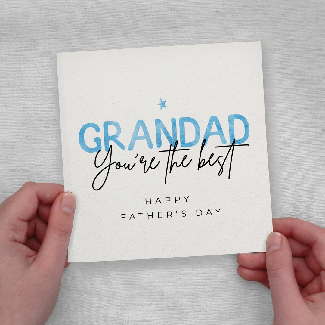 Father's Day Card for Grandad, Fathers Day Card, Special Grandpa Card ...
