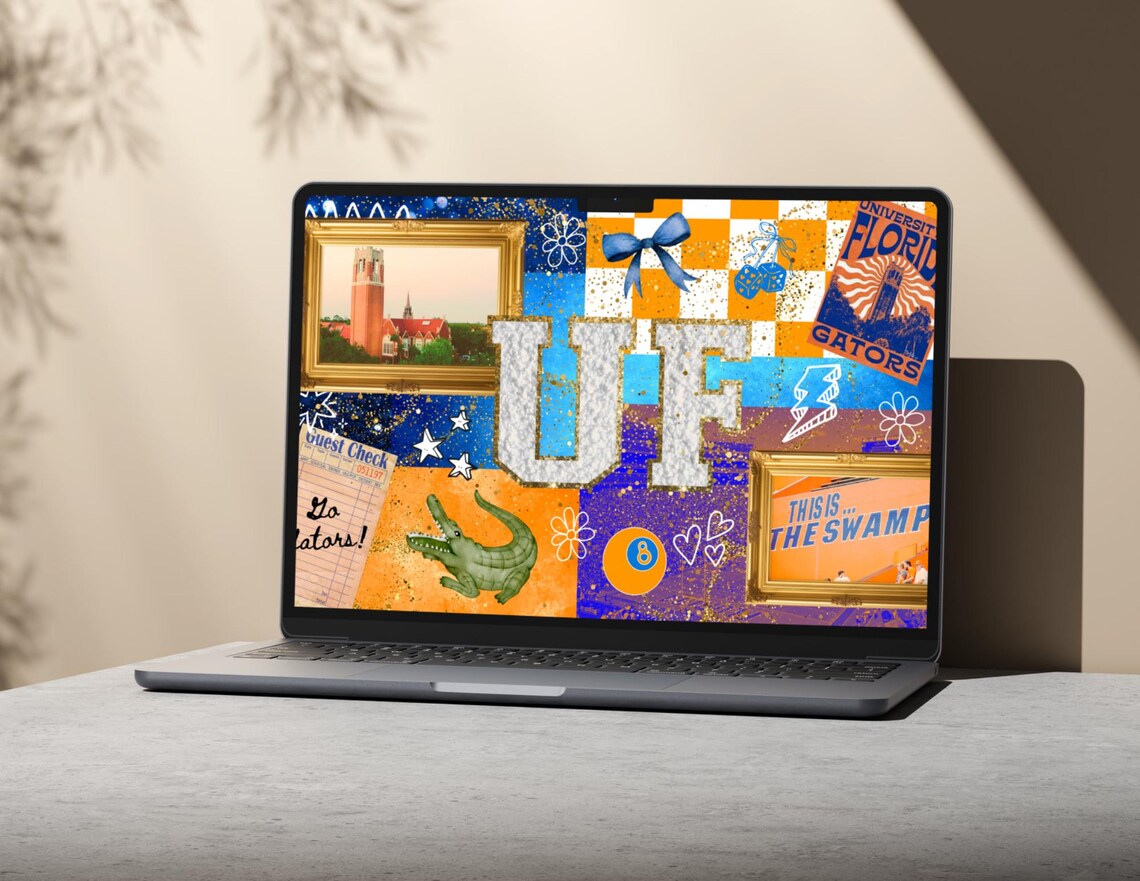 University of Florida Preppy Desktop Background Collage - Etsy