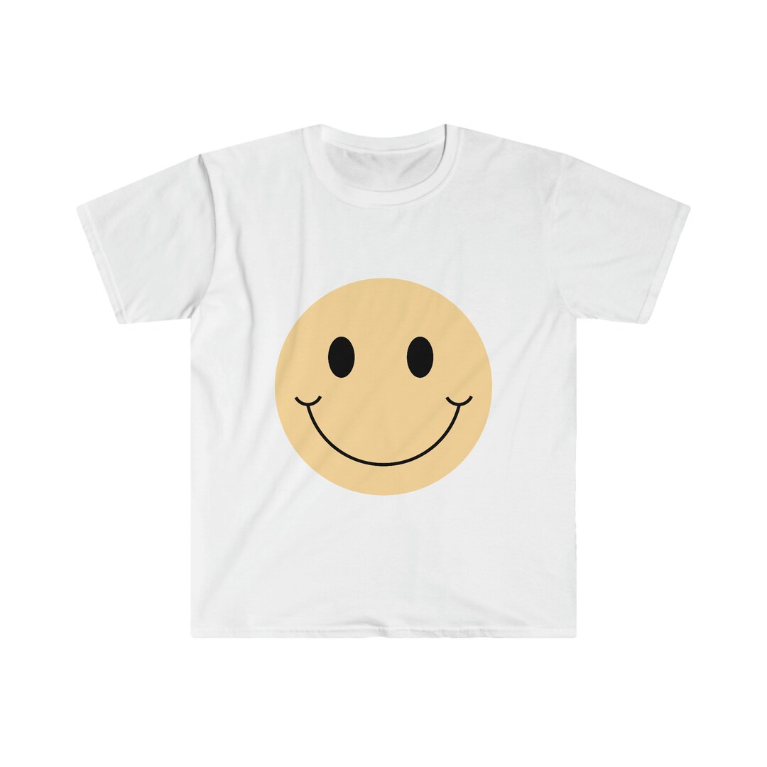 Smiley Face T-shirt - Etsy