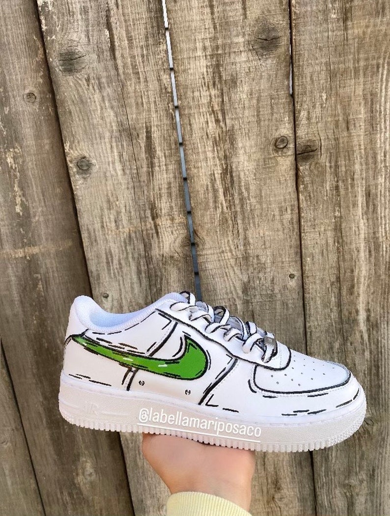 Custom Air Force 1 Sneakers Comic Theme, Custom AF1 3D, Custom Nike ...