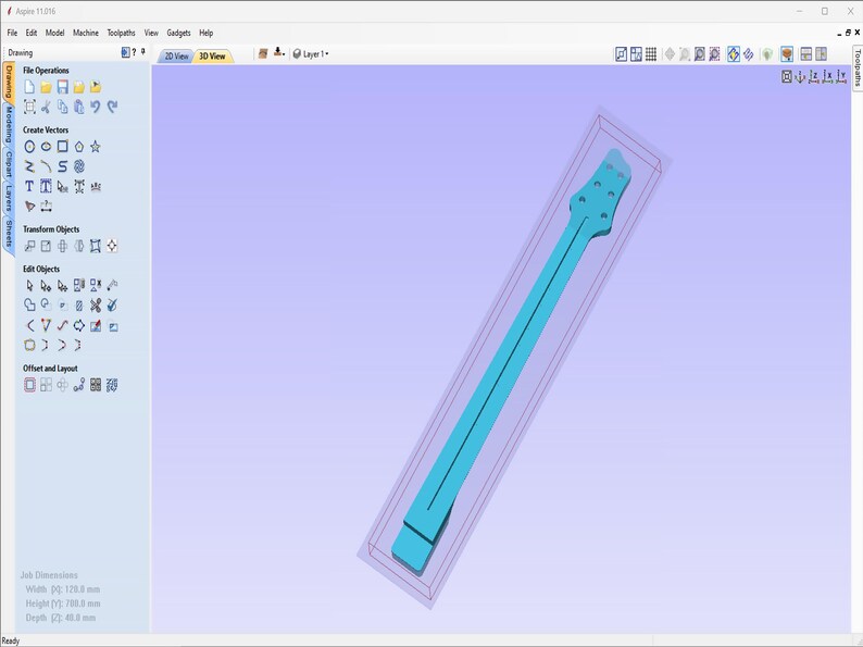CU24 Electric Guitar | Body Neck Fretboard | 3D CAD Files for CNC | F3d ...