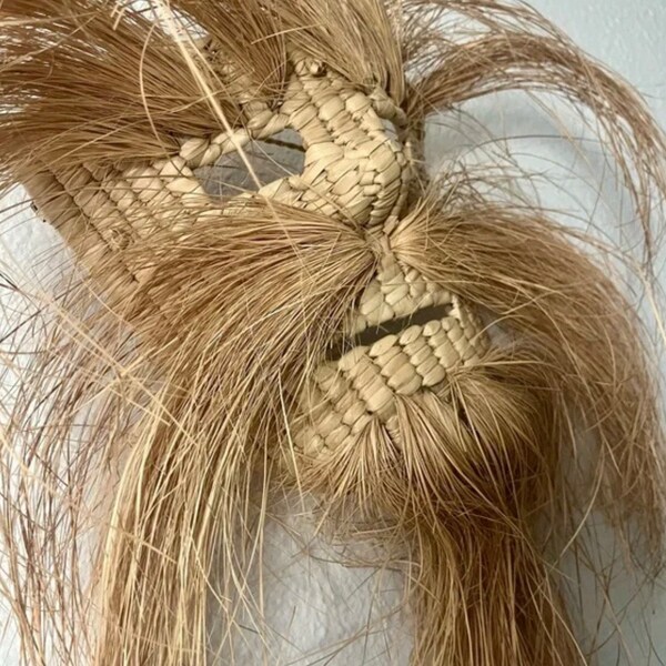 Straw Mask - Etsy