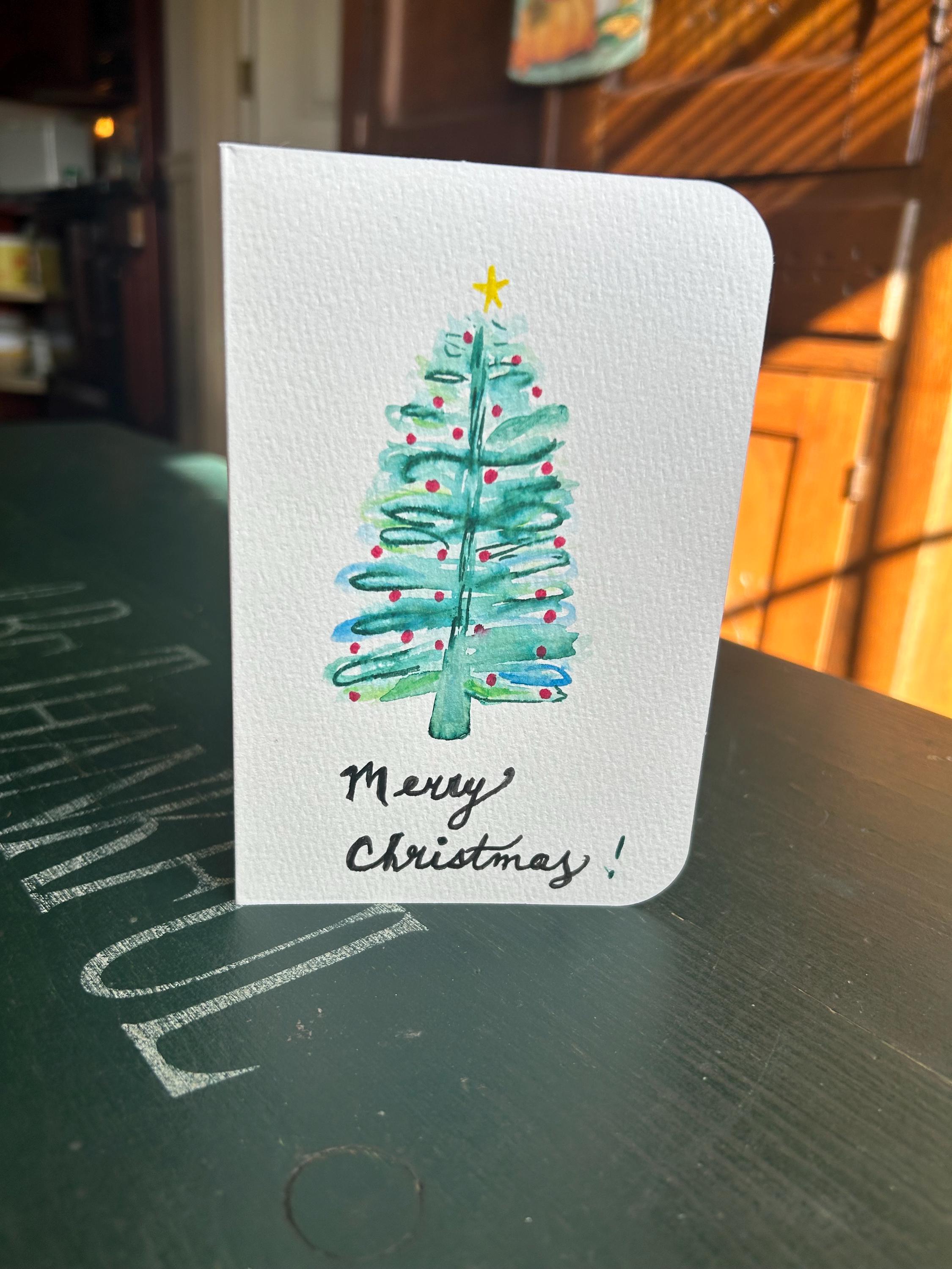 Set of 3 Mini Christmas Cards - Etsy