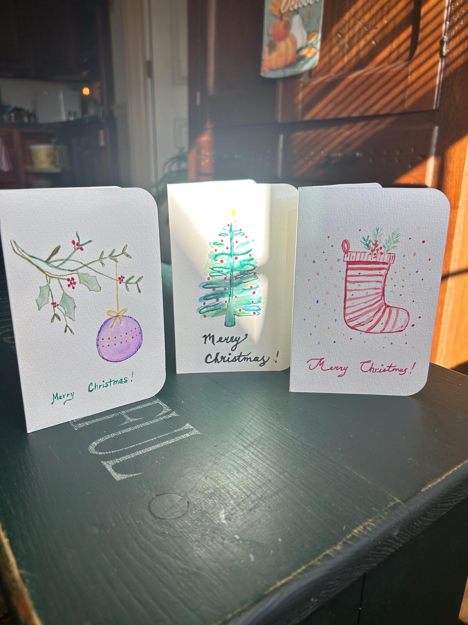 Set of 3 Mini Christmas Cards - Etsy