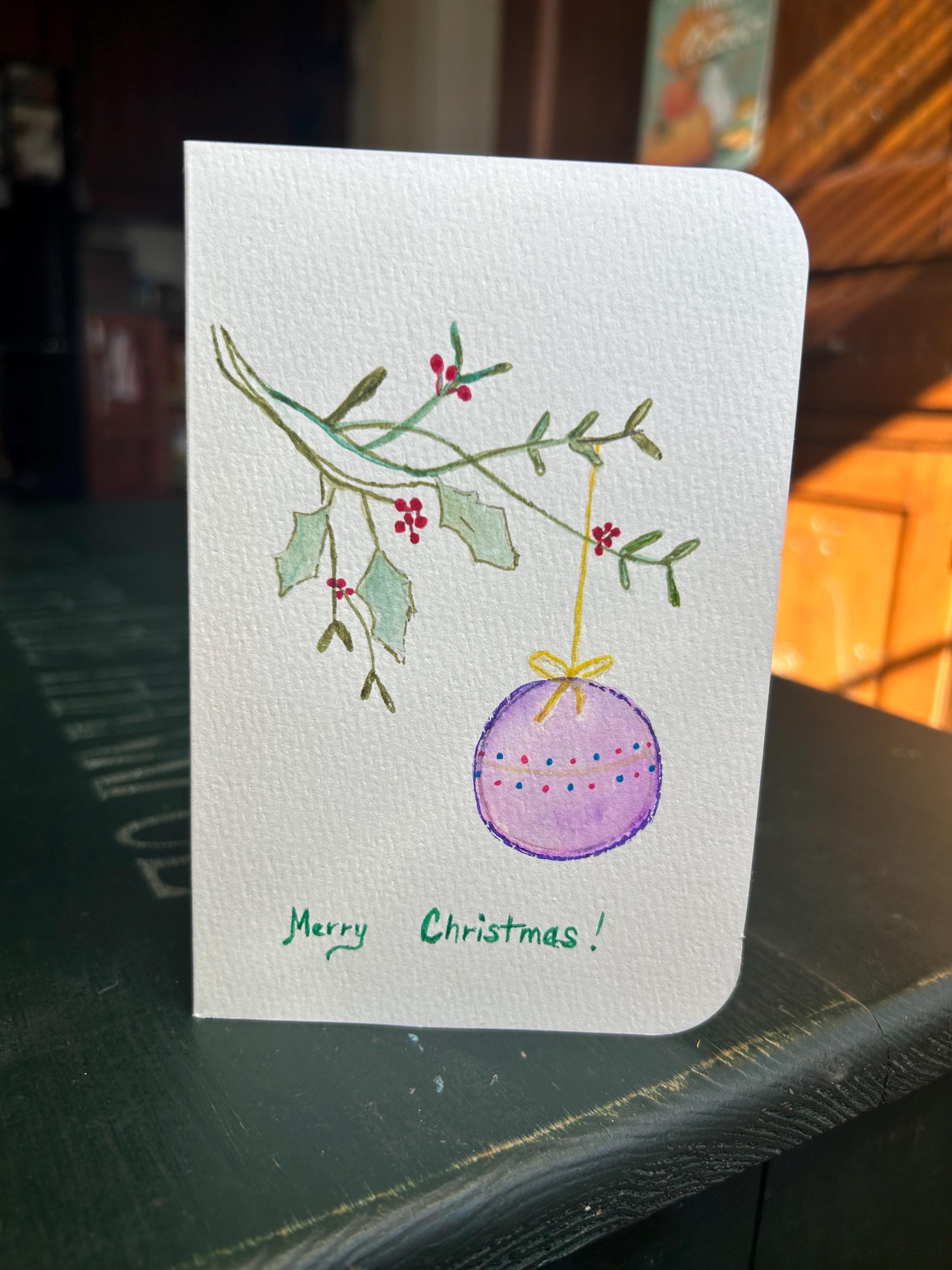 Set of 3 Mini Christmas Cards - Etsy