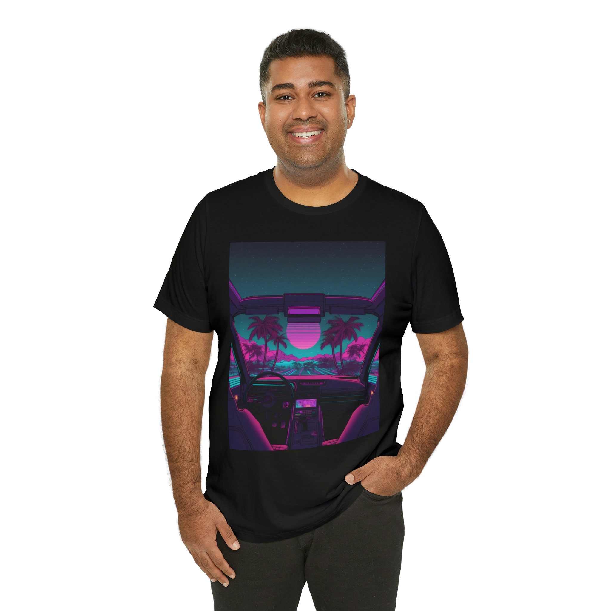 Chevrolet Corvette C4 Eighties Sunset Dashboard, Unisex Jersey Short ...