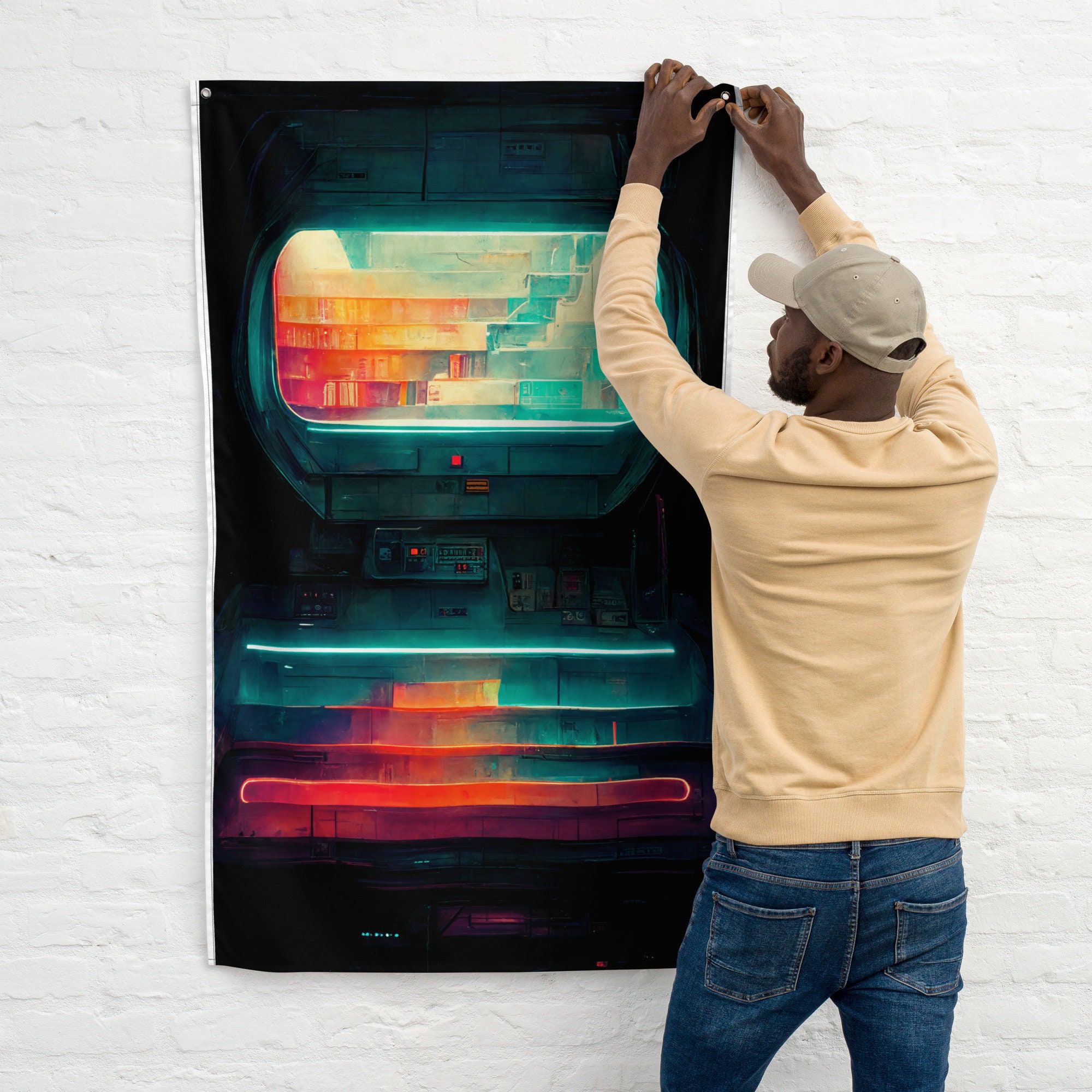 Vaporwave Retro Flag, Vaporwave Style Art, Synthwave Art, Retro ...