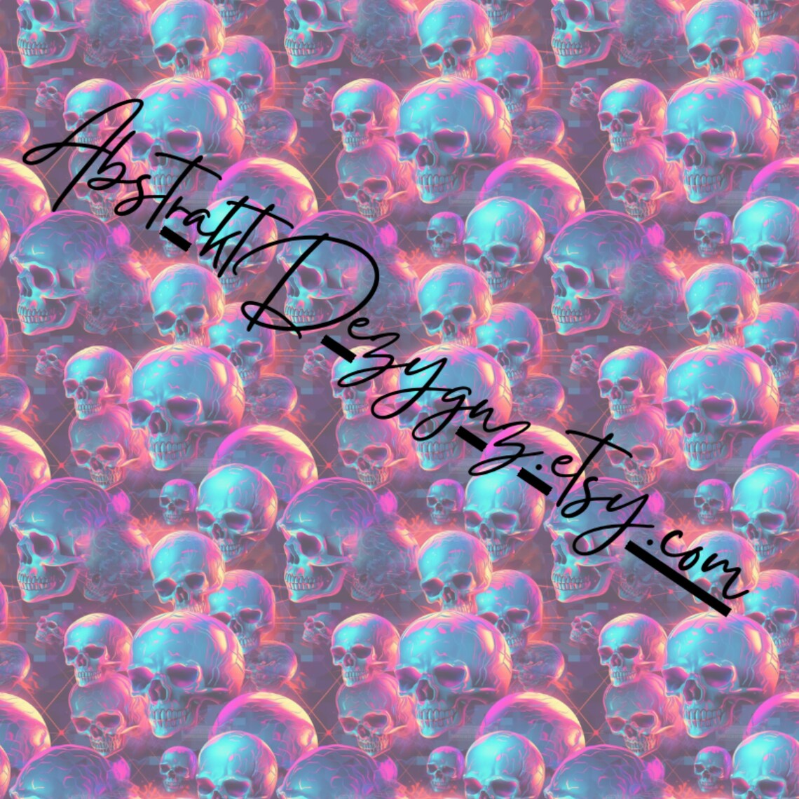 SKULLS 15 Digital Designs Retrowave Synthwave Vaporwave Designs Fifteen ...