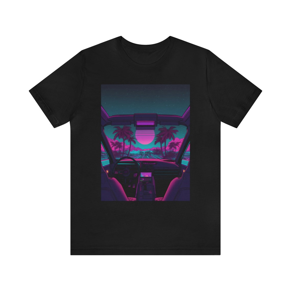 Chevrolet Corvette C4 Eighties Sunset Dashboard, Unisex Jersey Short ...