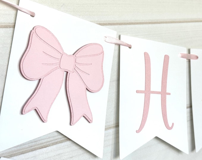 Happy Birthday Banner, Coquette Birthday Banner, Coquette Decorations ...