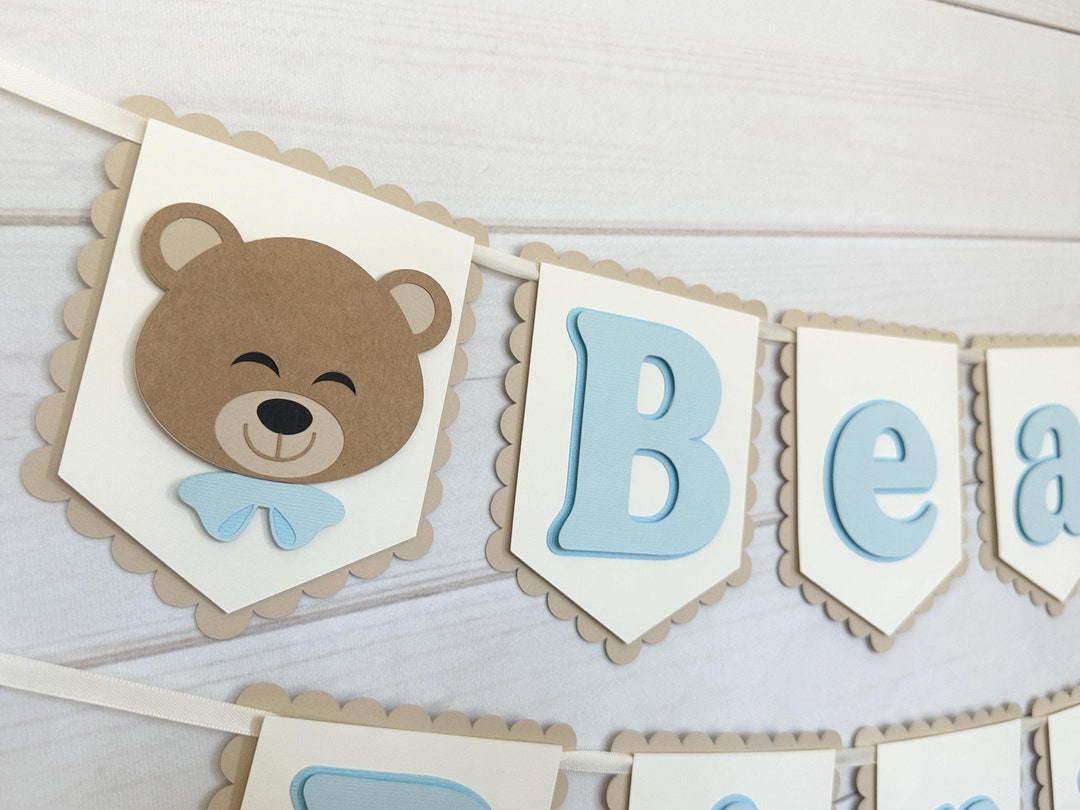 Teddy Bear Birthday Banner Teddy Bear Decorations Beary First Birthday ...