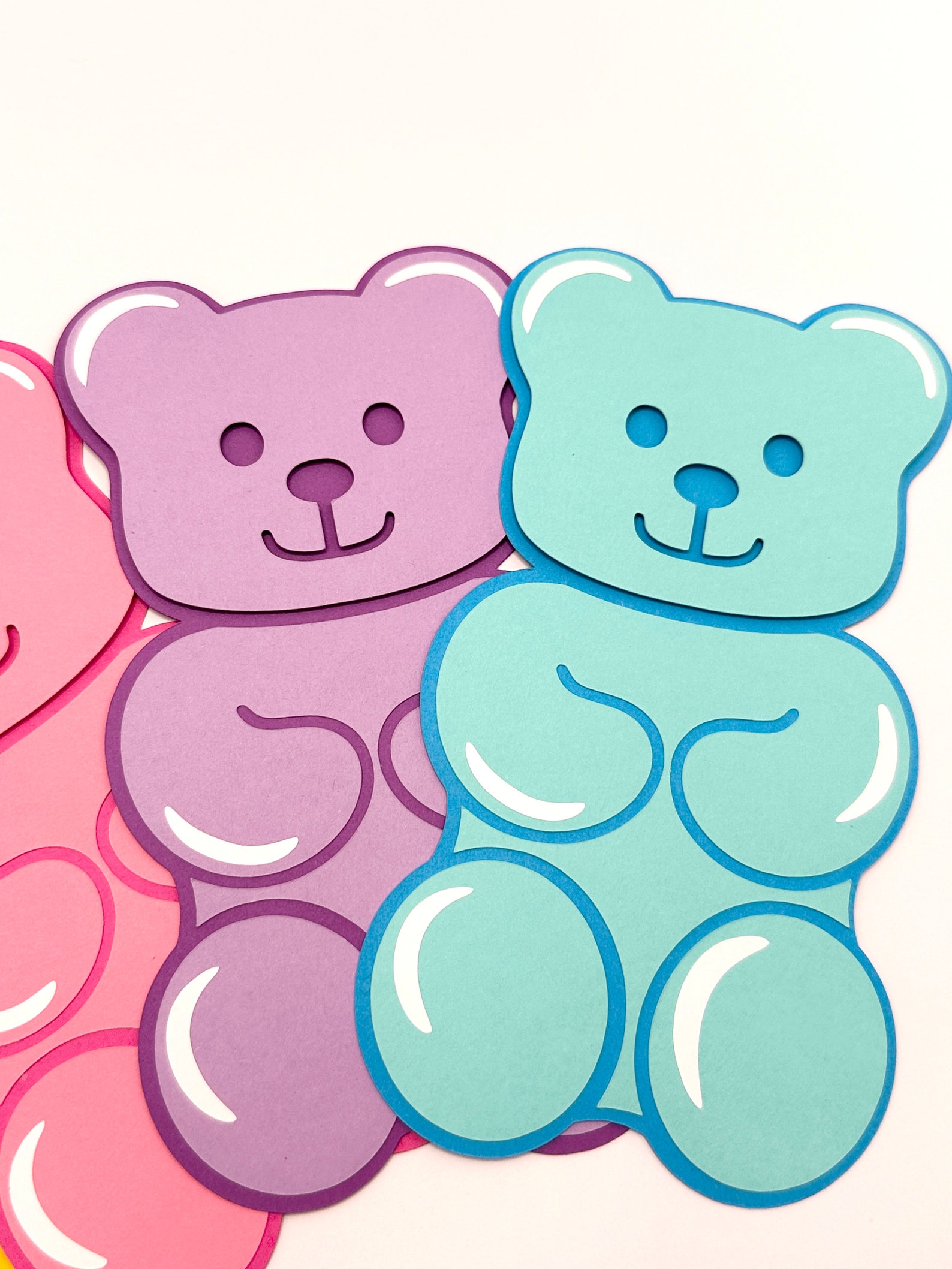 Gummy Bear Happy Birthday Banner Bear Banner Beary First - Etsy