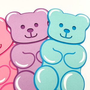 Gummy Bear Happy Birthday Banner Bear Banner Beary First Birthday Party ...