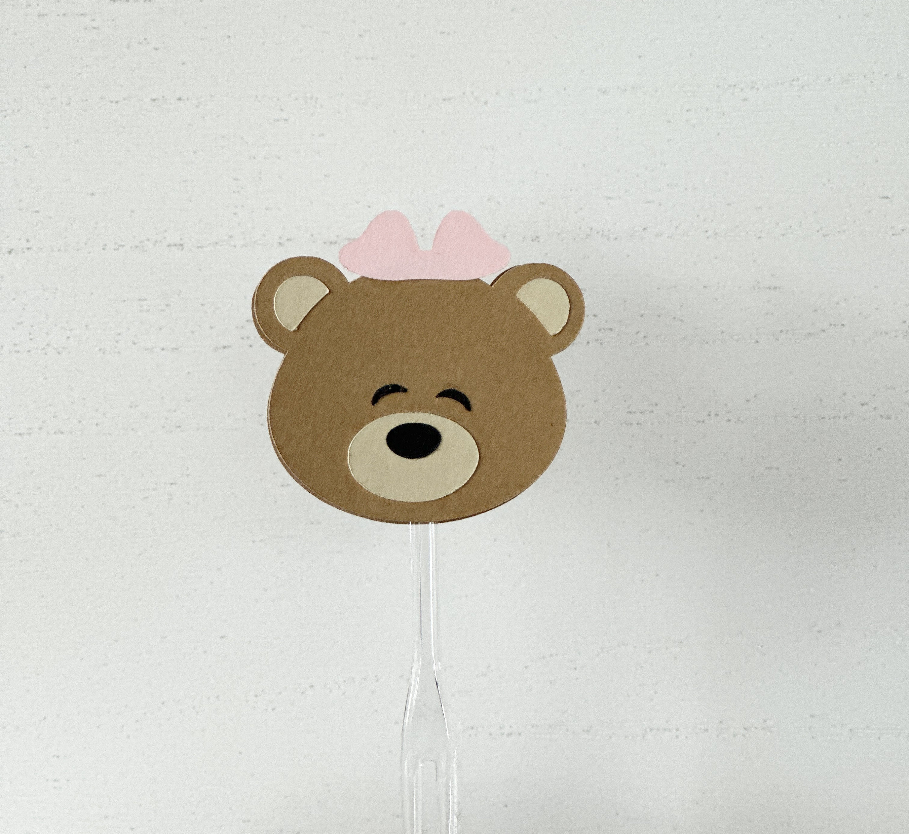 Teddy Bear Cupcake Toppers Bear First Birthday Decorations - Etsy