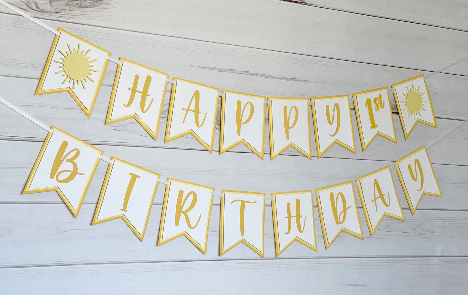 Sun Happy Birthday Banner You Are My Sunshine Birthday - Etsy