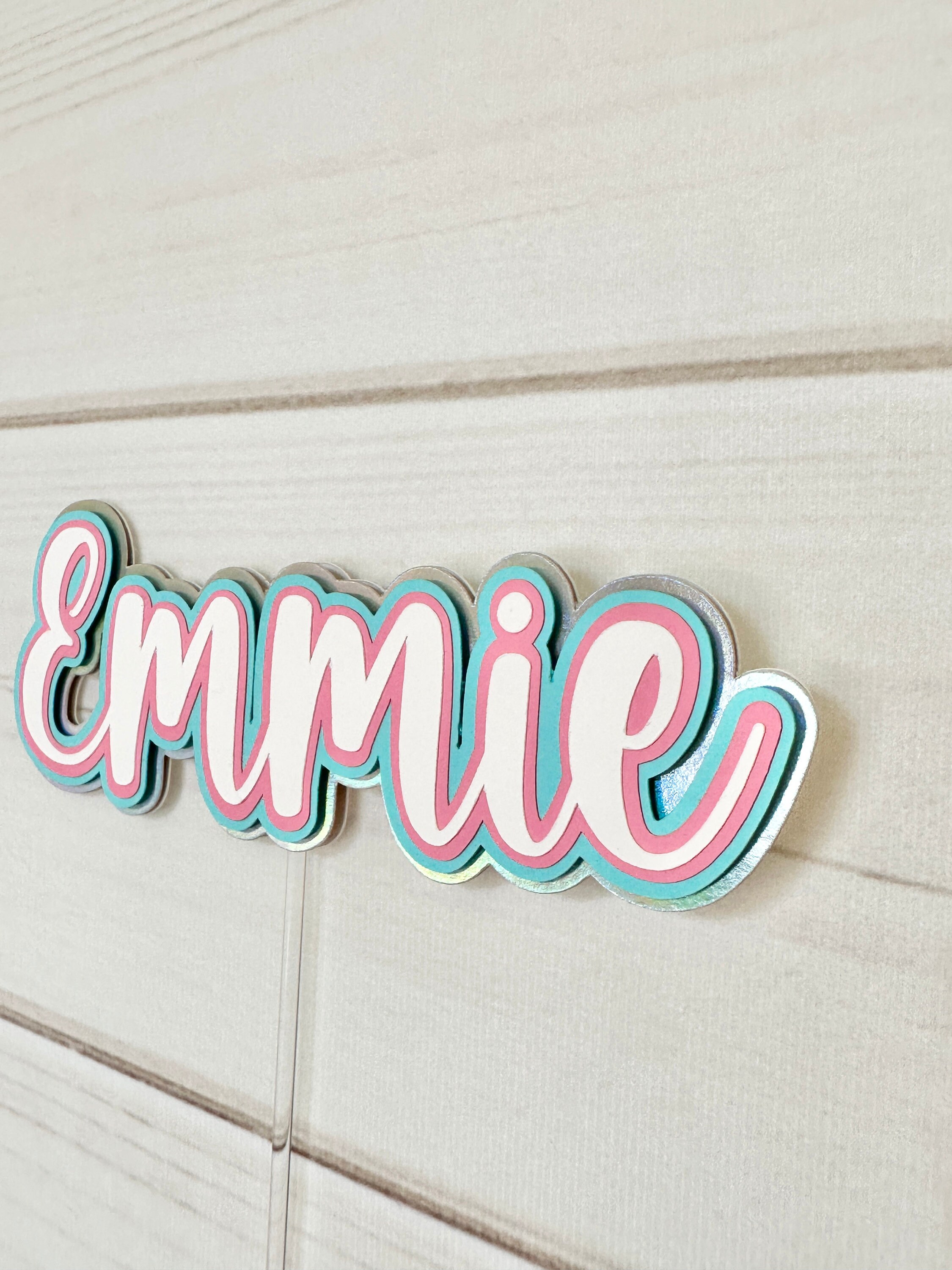 Custom Name Cake Topper Girl Name Cake Topper Girl Birthday Theme Decor ...