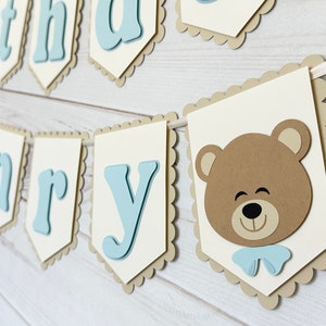 Teddy Bear Birthday Banner Teddy Bear Decorations Beary First Birthday ...