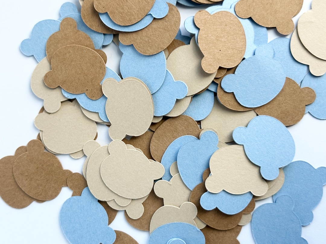 Teddy Bear Confetti, Bear Confetti, Teddy Bear Party Decorations, Bear ...