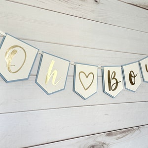Oh Baby Banner Oh Baby Garland Boy Baby Shower Banner Its a Boy Banner ...