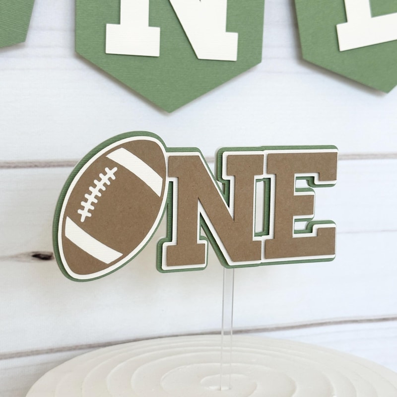 First Touchdown Birthday Cake Topper - Etsy New Zealand