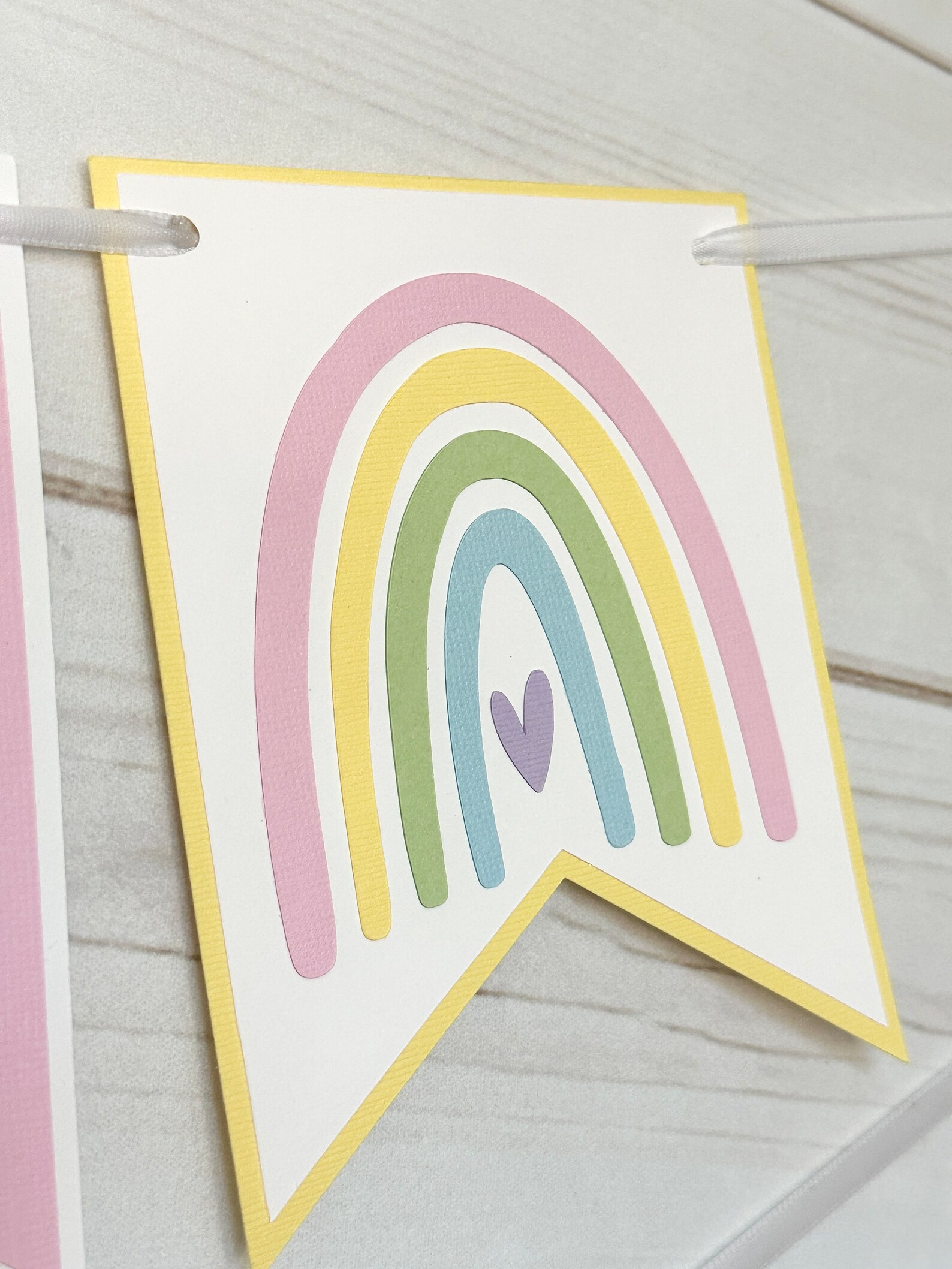 Rainbow Happy Birthday Banner, Rainbow Party Decorations, Rainbow ...
