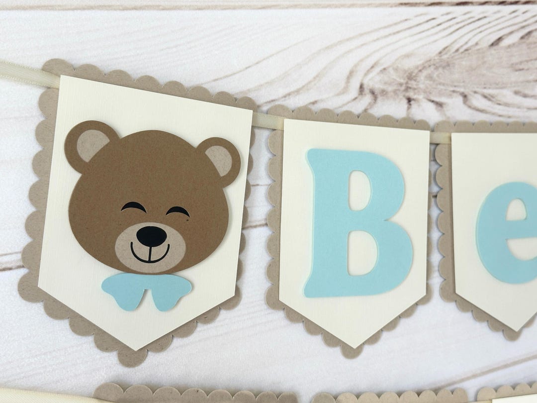 Teddy Bear Birthday Banner Teddy Bear Decorations Beary First Birthday ...