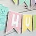 Pastel Gummy Bear Banner Gummy Bear Party Decorations Gummy Bear ...