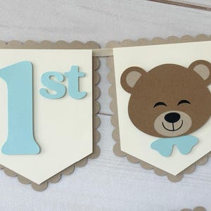 Teddy Bear Birthday Banner Teddy Bear Decorations Beary First Birthday ...