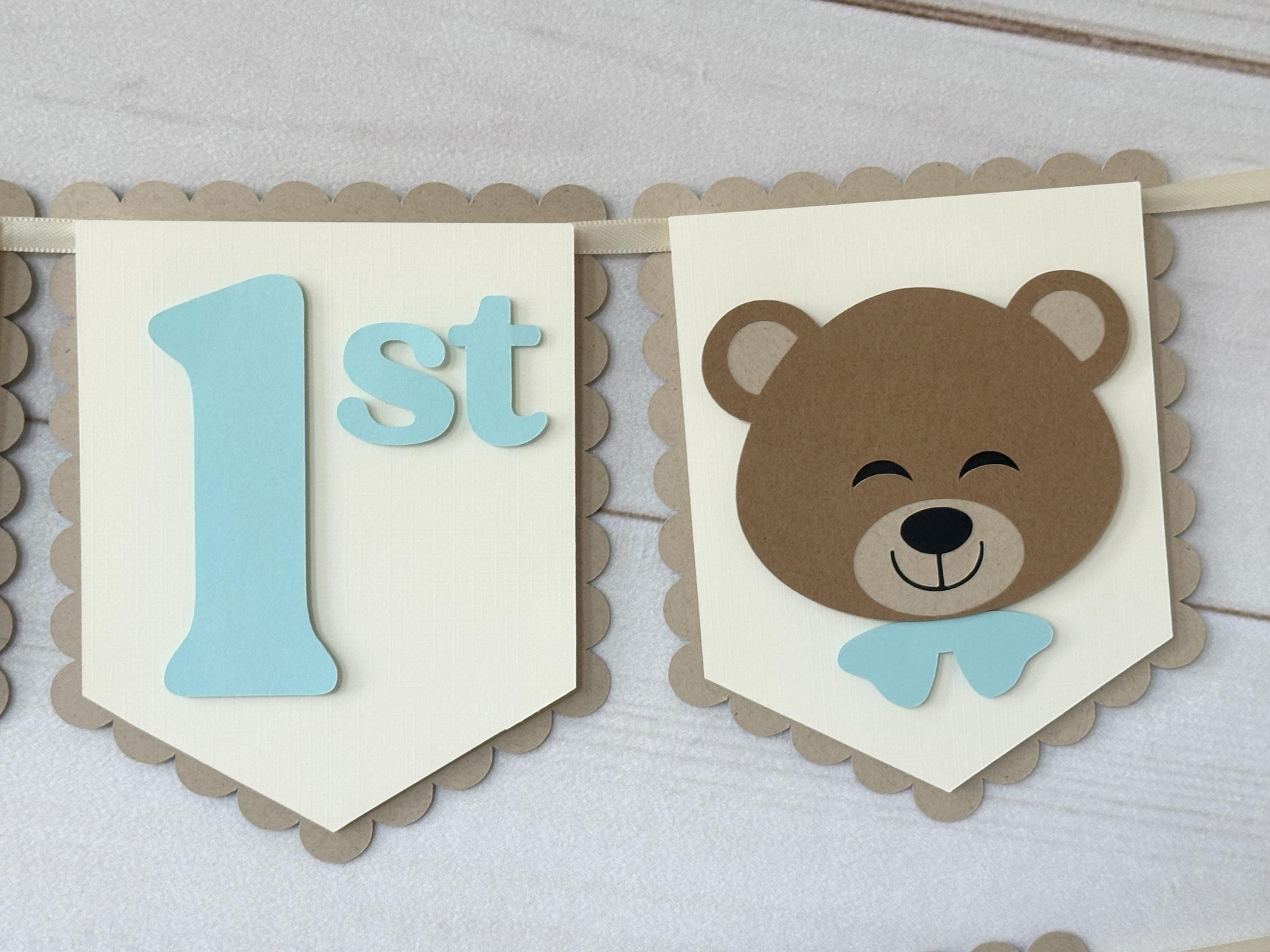 Teddy Bear Birthday Banner Teddy Bear Decorations Beary First Birthday ...