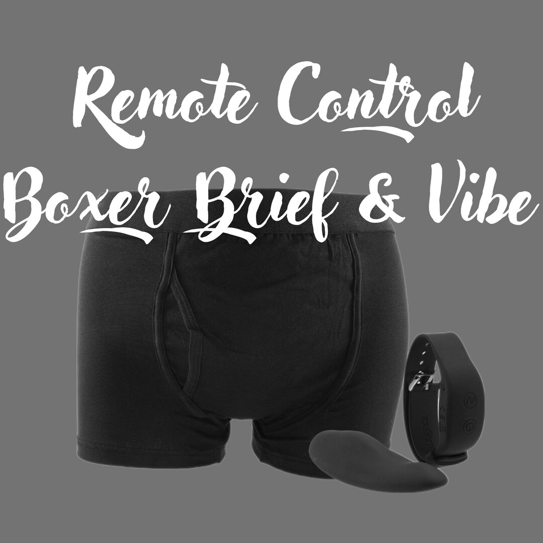 Remote Control Boxer Brief & Vibe Set in L/XL - Etsy Canada