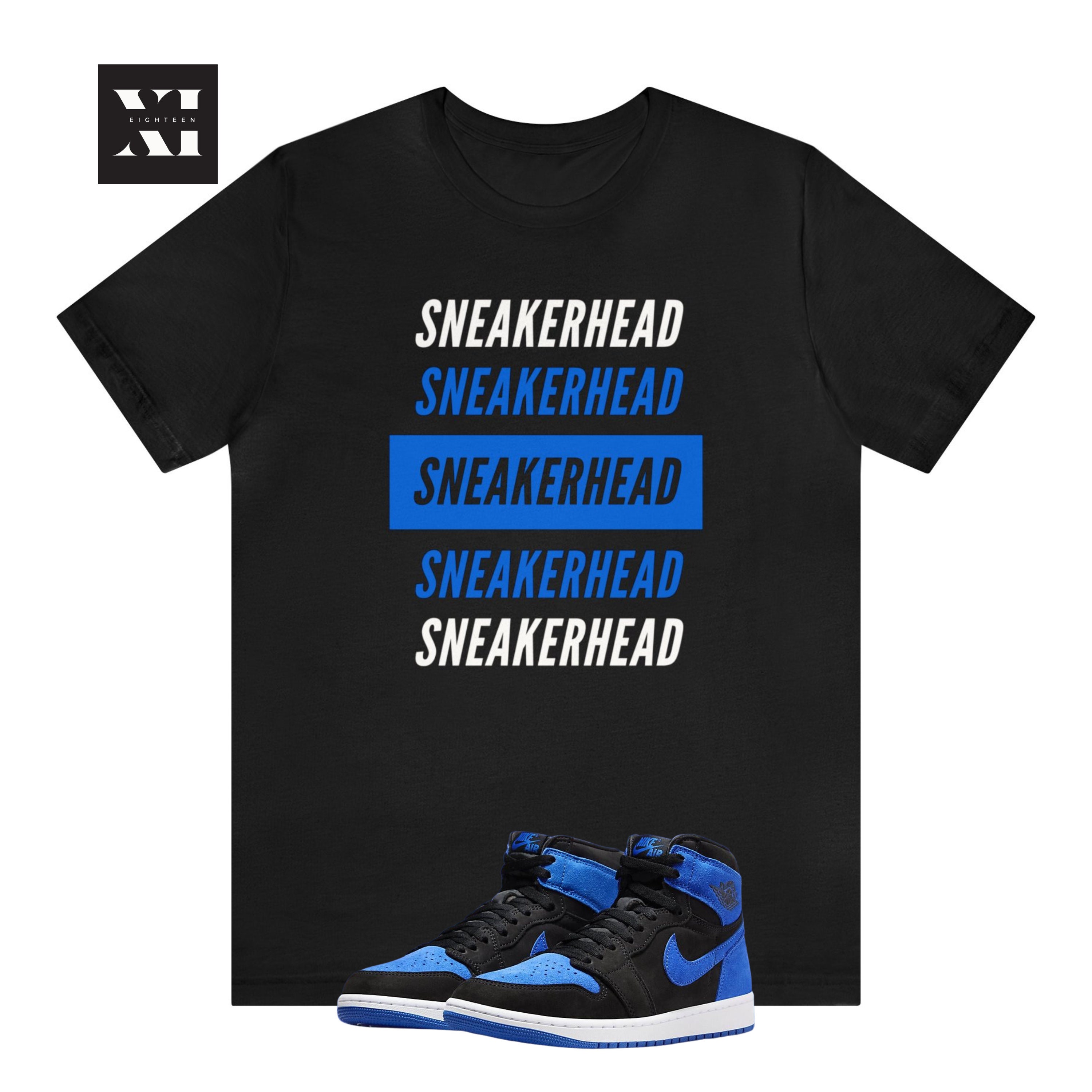 Sneakerhead T-shirt, Sneaker Tee to Match Jordan 1 Reimagined Royal ...
