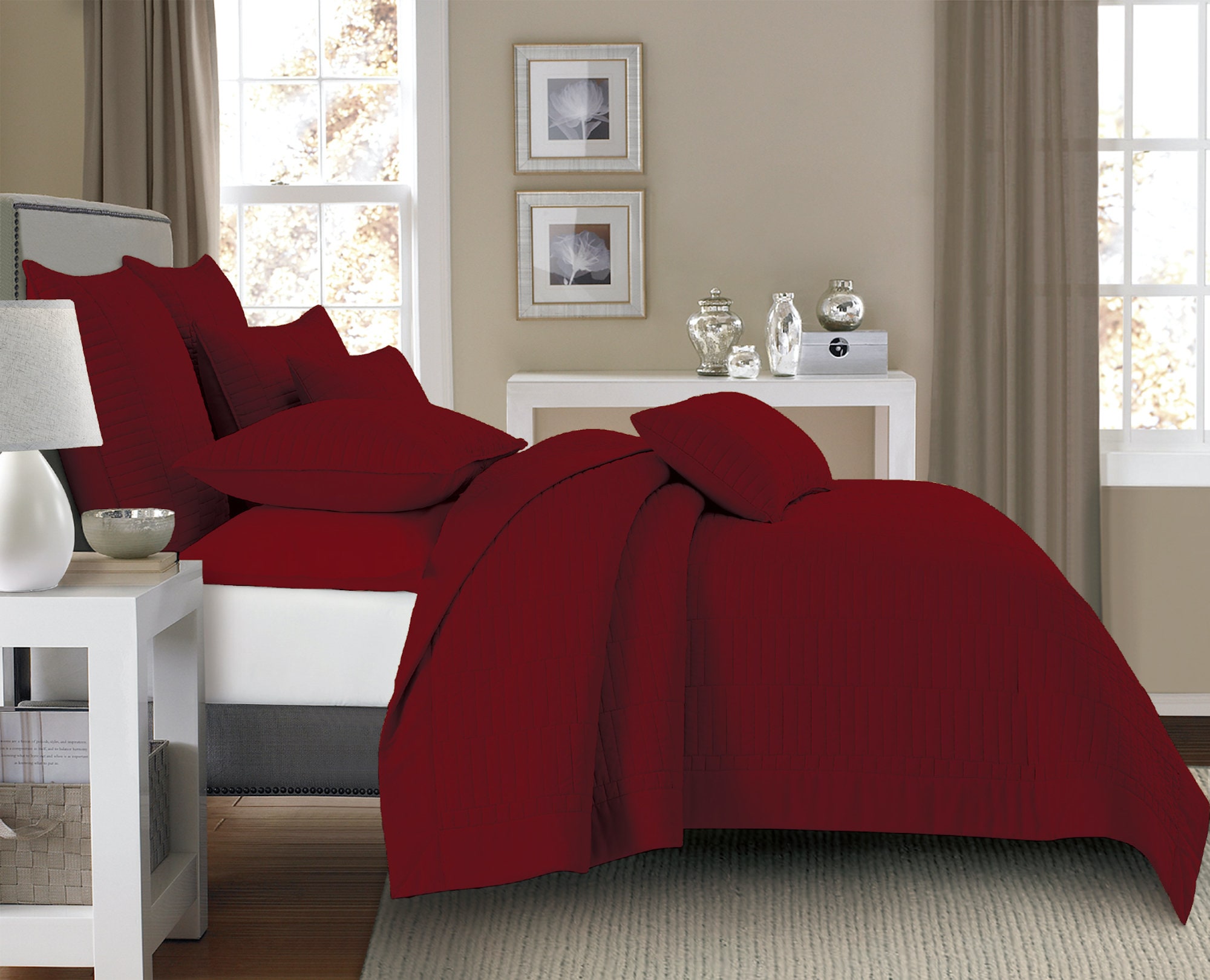 Queen Size Trinity Oversized Quilt Set-handmade Stitched - Etsy