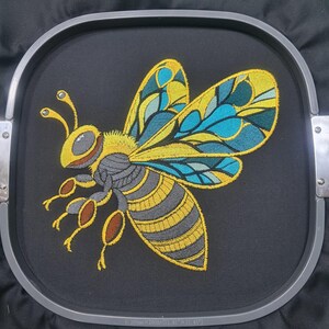 Colorful Bee Machine Embroidery Design: 3 Sizes (instant Download) - Etsy