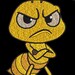 Grumpy Ant Machine Embroidery Design: Bug Applique (digital File, 6 ...