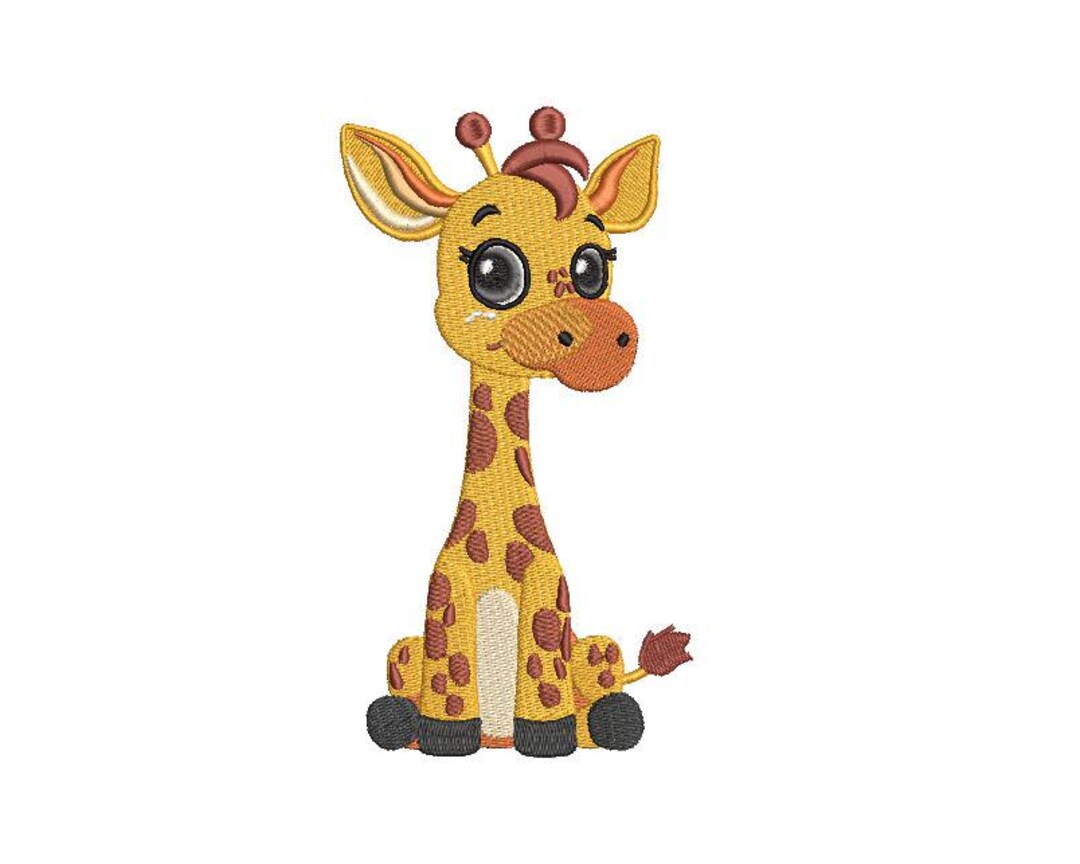 Baby Giraffe Machine Embroidery Design: Sweet Animal (digital File) - Etsy