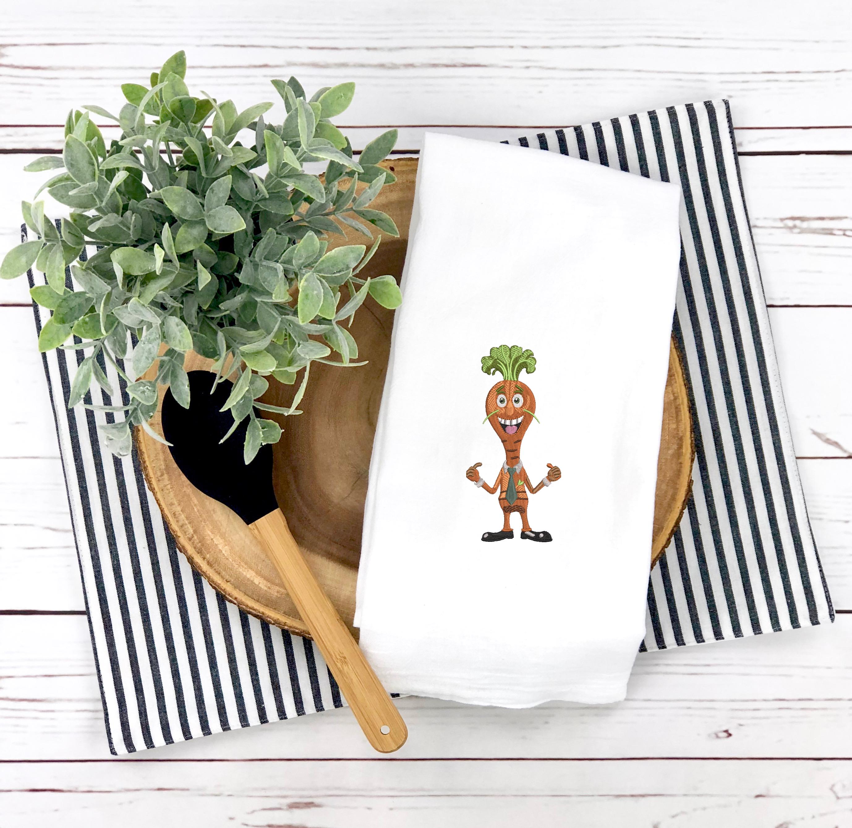 Happy Carrot Guy Machine Embroidery Design 5 Sizes, 8 Formats (digital ...