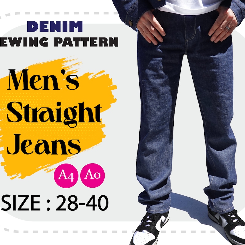 Mens Jeans Pattern - Etsy