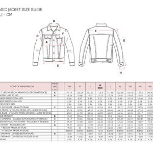 Men’s Denim Jacket | PDF Sewing Pattern | XXS–5XL | A4 / A0 / Letter ...