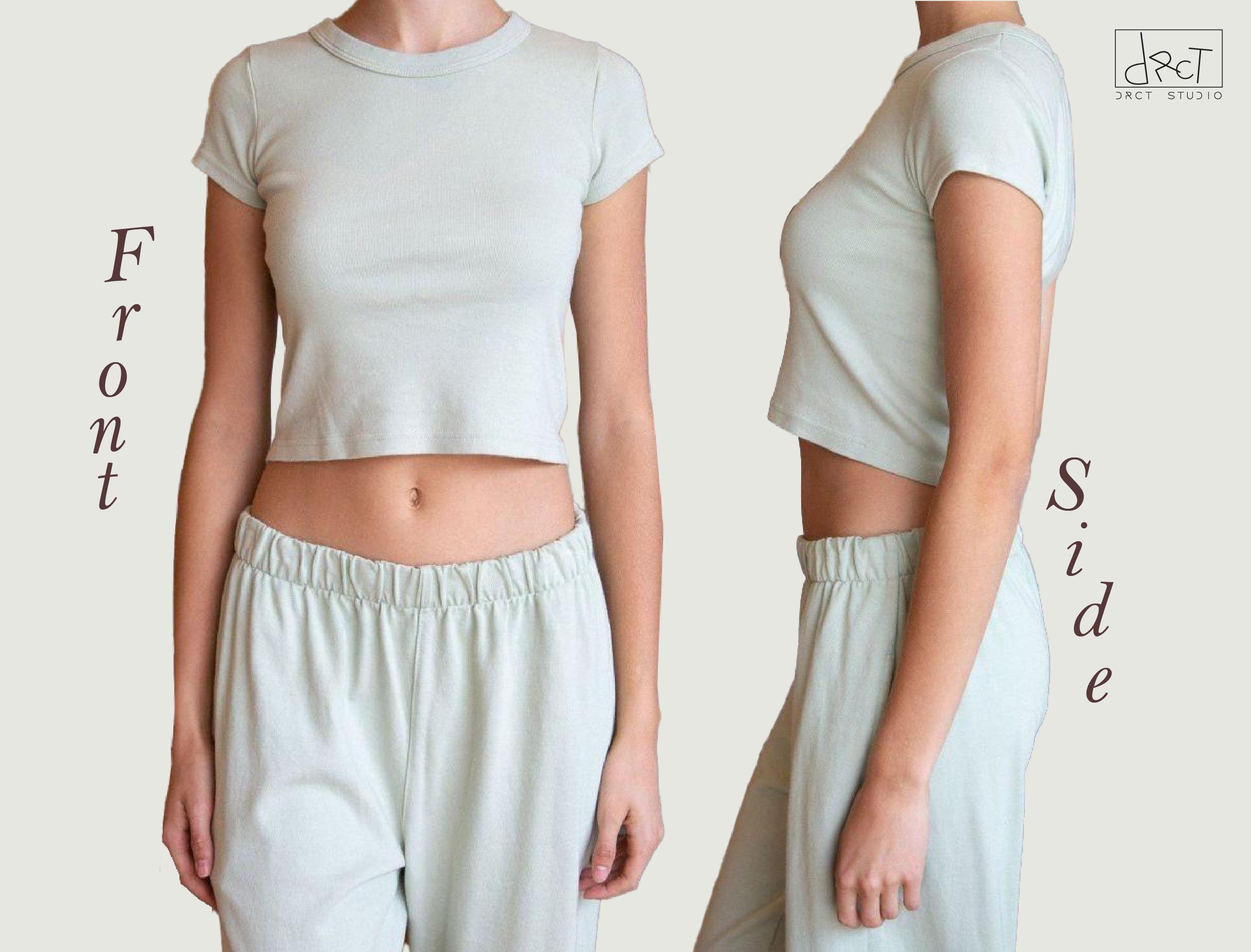 Women’s Baby Tee Sewing Pattern | PDF Digital Download | XXS–6XL ...
