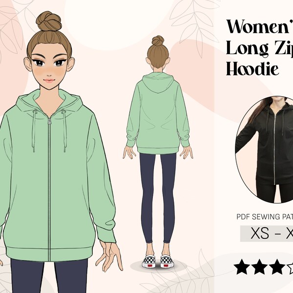 Hoodie Pattern - Etsy