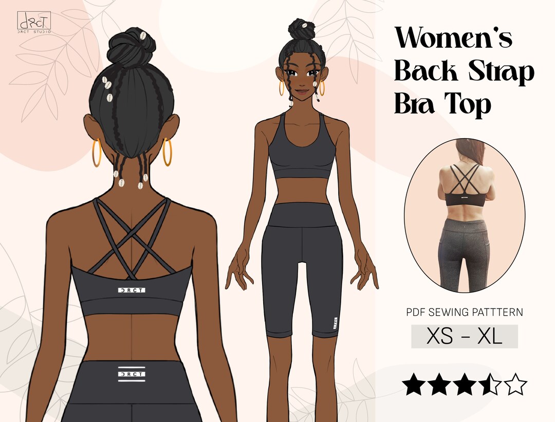 Women's Backstrap Bra Digital PDF Easy Sewing A4 - Etsy