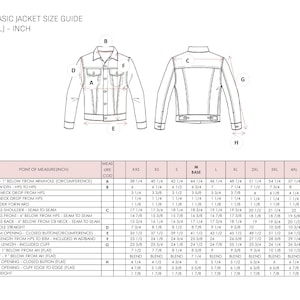 Men’s Denim Jacket | PDF Sewing Pattern | XXS–5XL | A4 / A0 / Letter ...