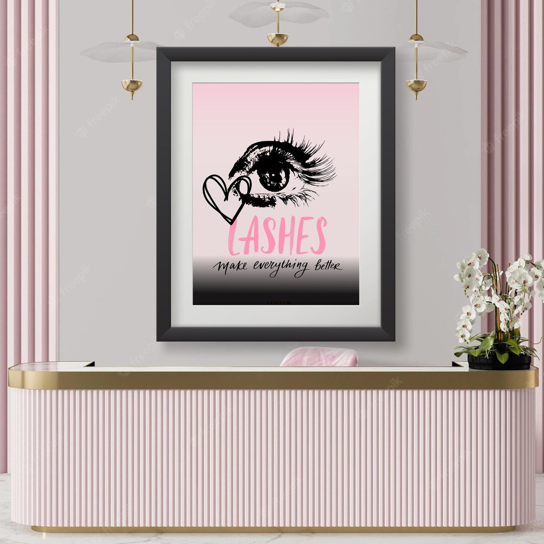 Eyelashes Printable, Lashes Decor, Beauty Salon Decor, Lash Prints ...
