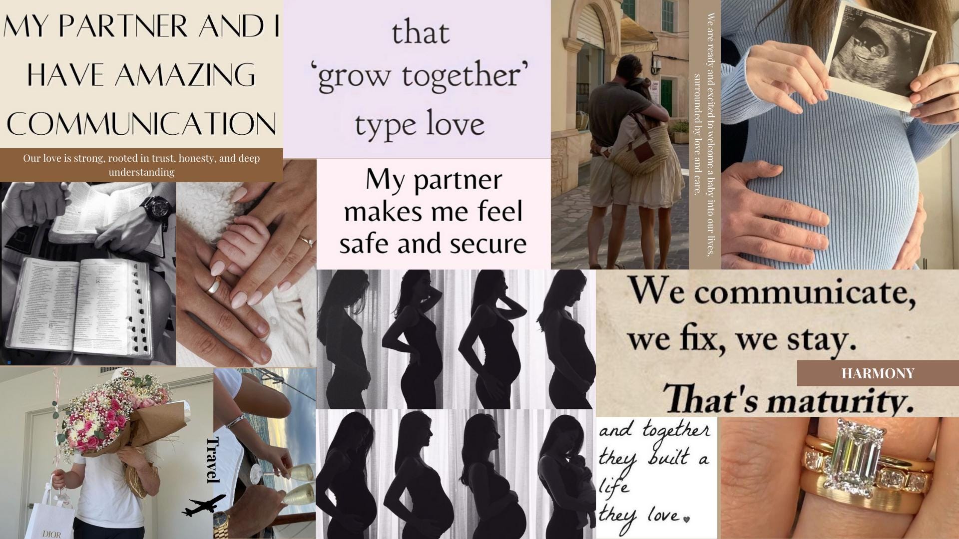 Printable Vision Board Template for Manifestation | Goal-setting Vision ...