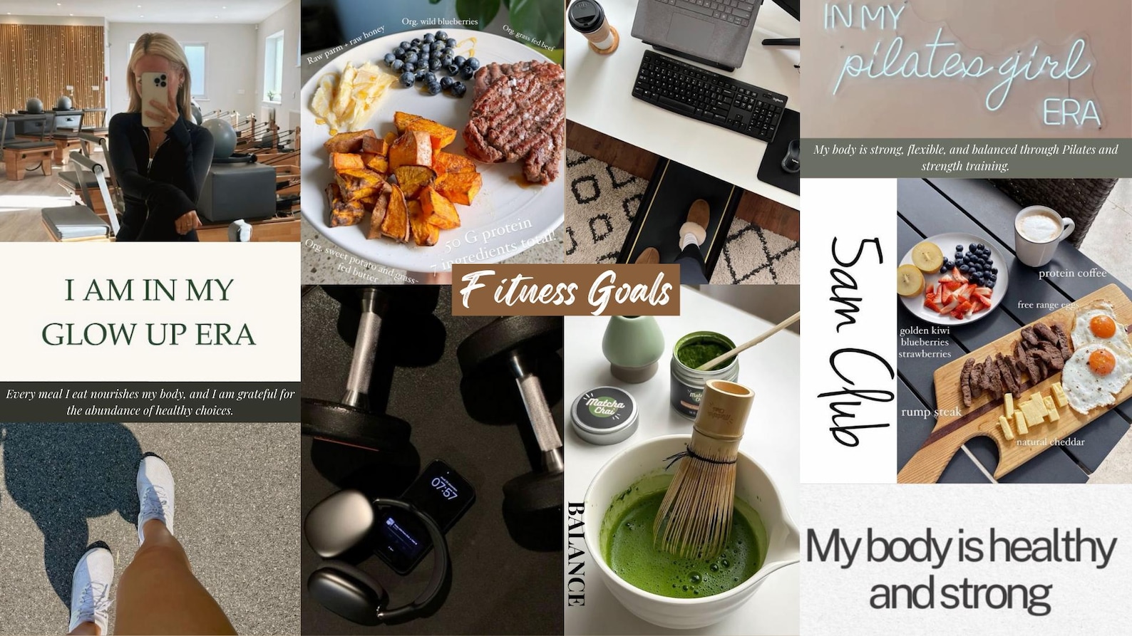 Printable Vision Board Template for Manifestation | Goal-setting Vision ...