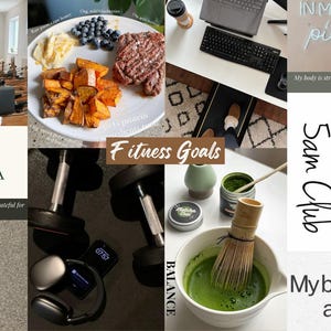 Printable Vision Board Template for Manifestation | Goal-setting Vision ...