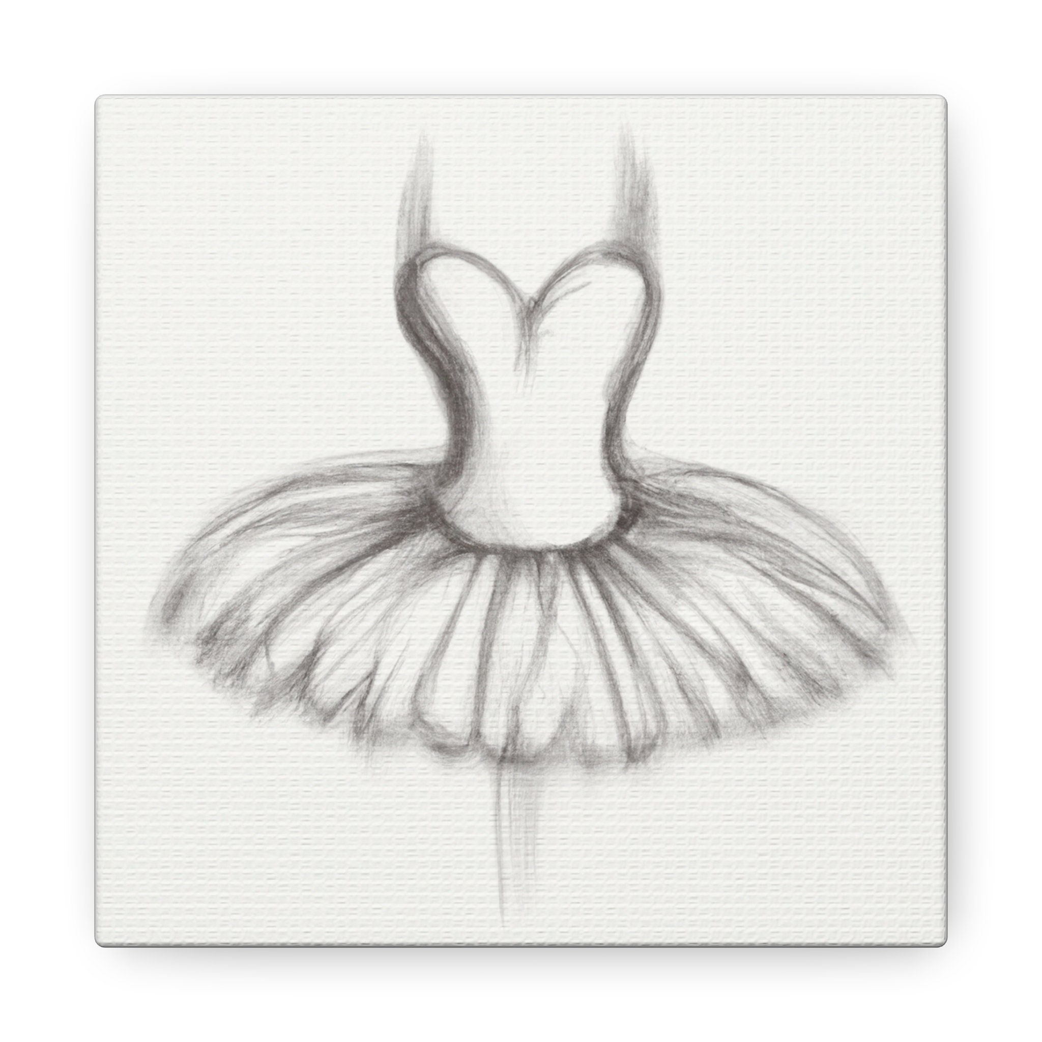 Ballet Costume/tutu - Minimalist, Simple Digital Image on Canvas in ...