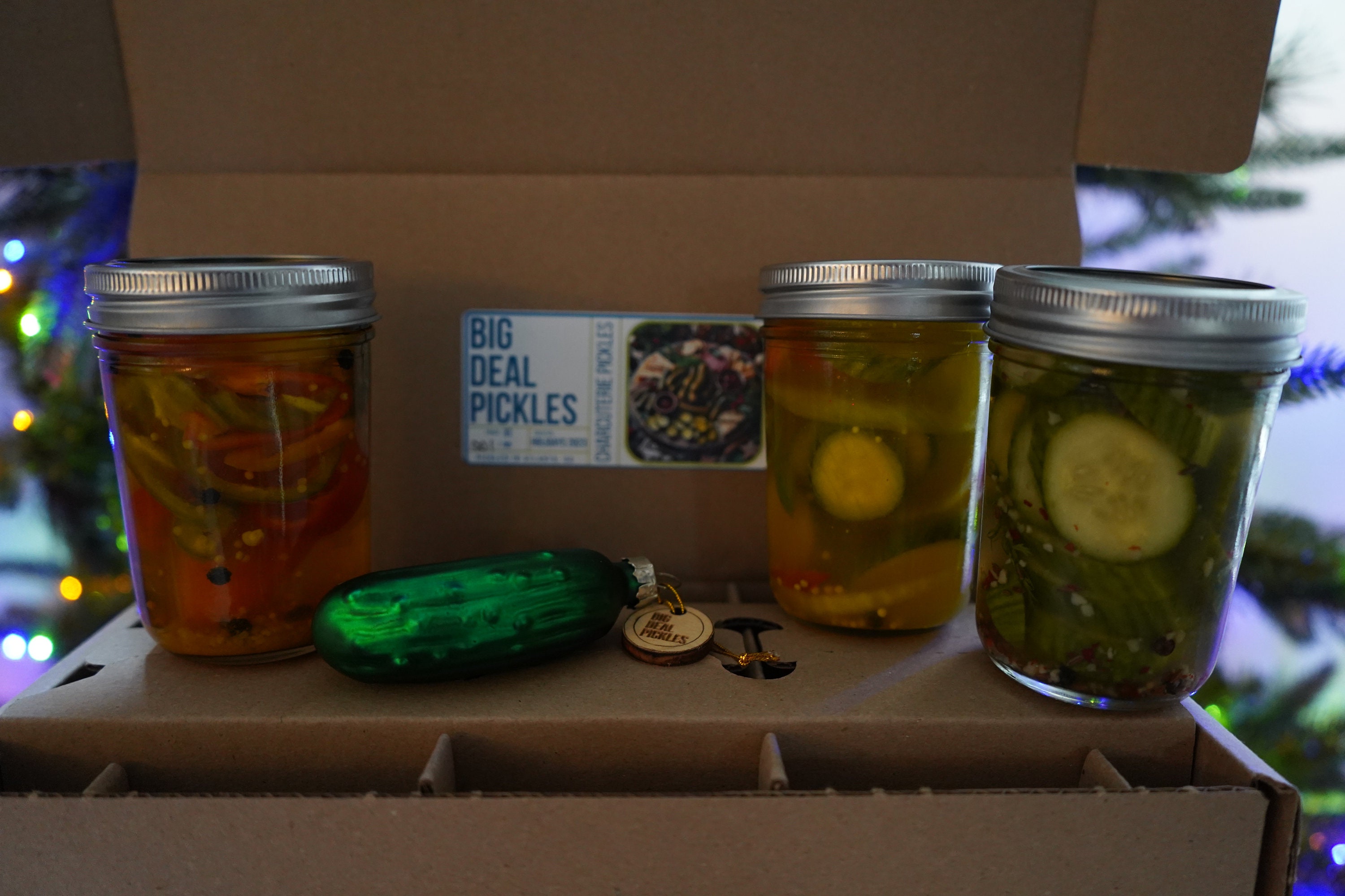 Holiday Charcuterie Pickles 3 Jars Packaged Ready to Gift - Etsy