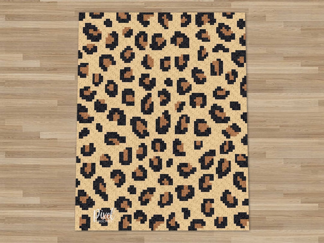 C2C Leopard Print Blanket Crochet Pattern - Etsy