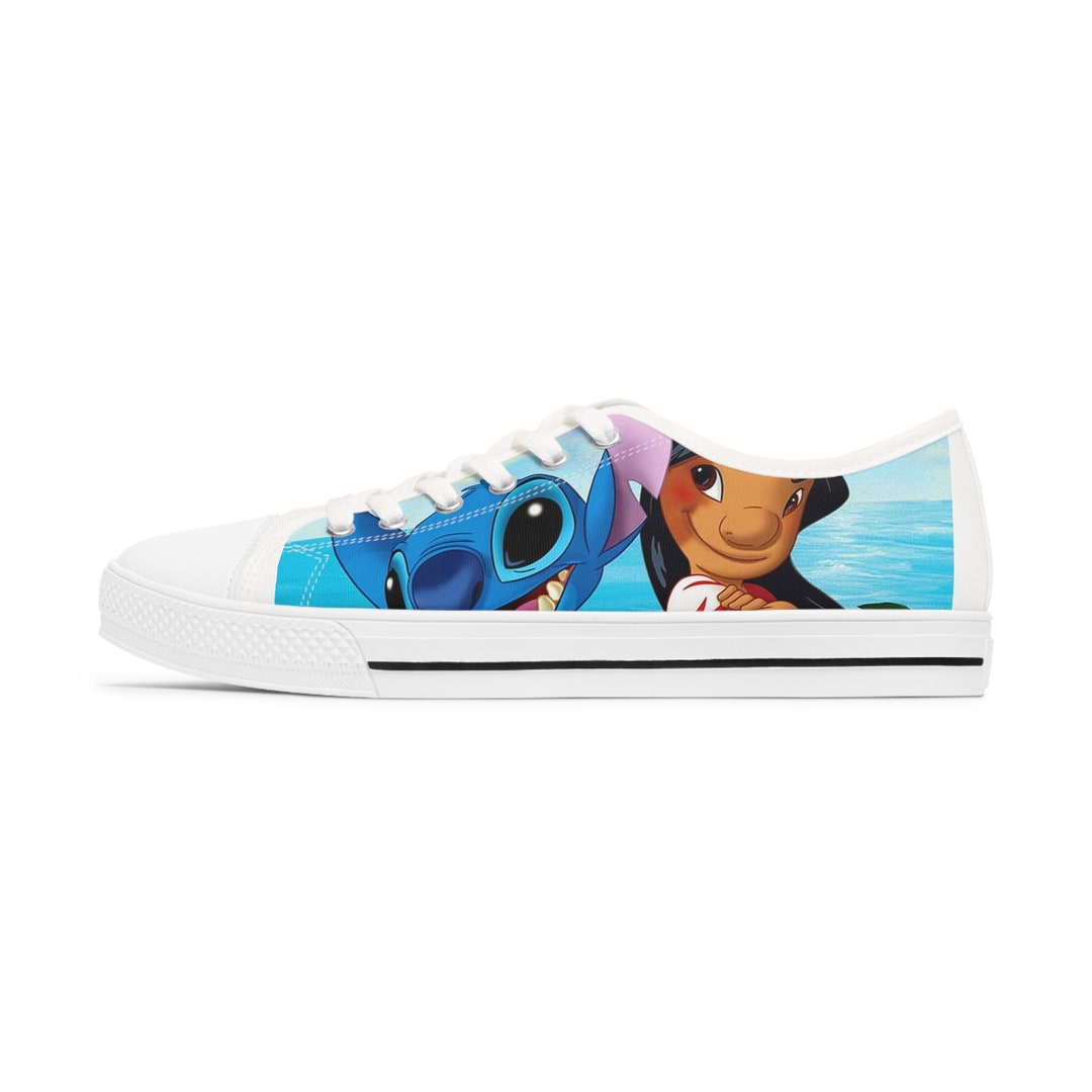 Custom Lilo and Stitch Low Top Sneakers - Etsy
